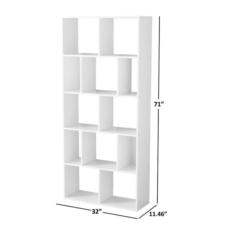 Mainstays 12-Cube Shelf Bookcase, White - Marxx Group